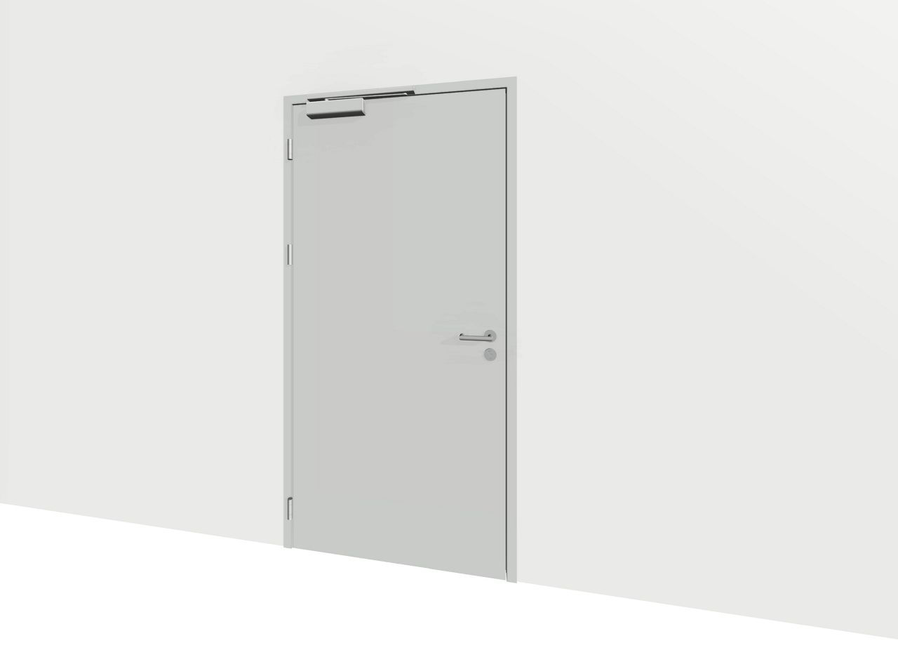 Drzwi stalowe bezprzylgowe ewakuacyjne (EN 1125) | ASSA ABLOY